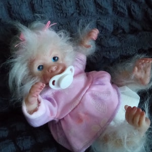 Reborn Mini Ape Albino Artist Doll Baby Chimp Orangutan Hybrid Monkey ...
