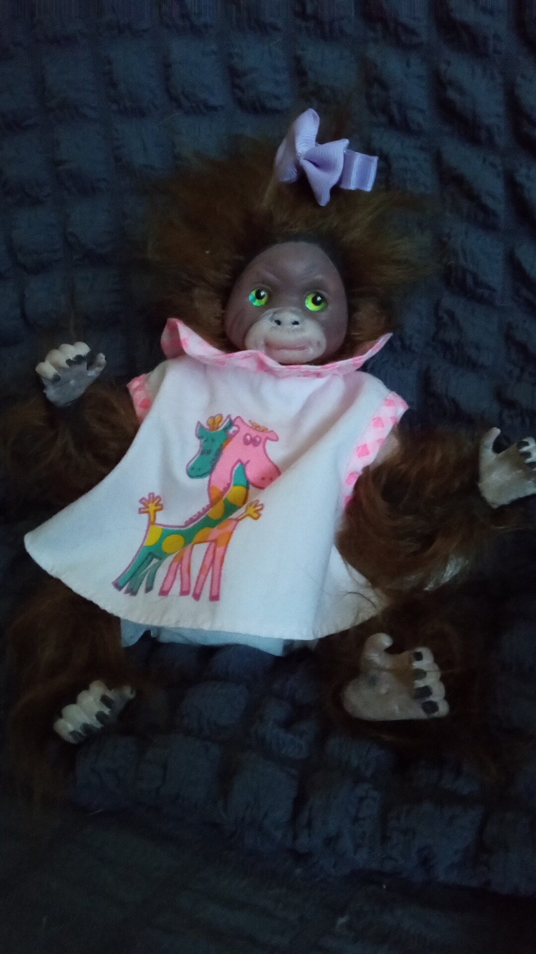 Reborn Mini Brown Orangutan Artist Doll Baby Ape Hybrid Chimp Monkey - Etsy
