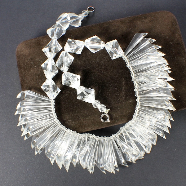 Clear Bib Necklace - Etsy