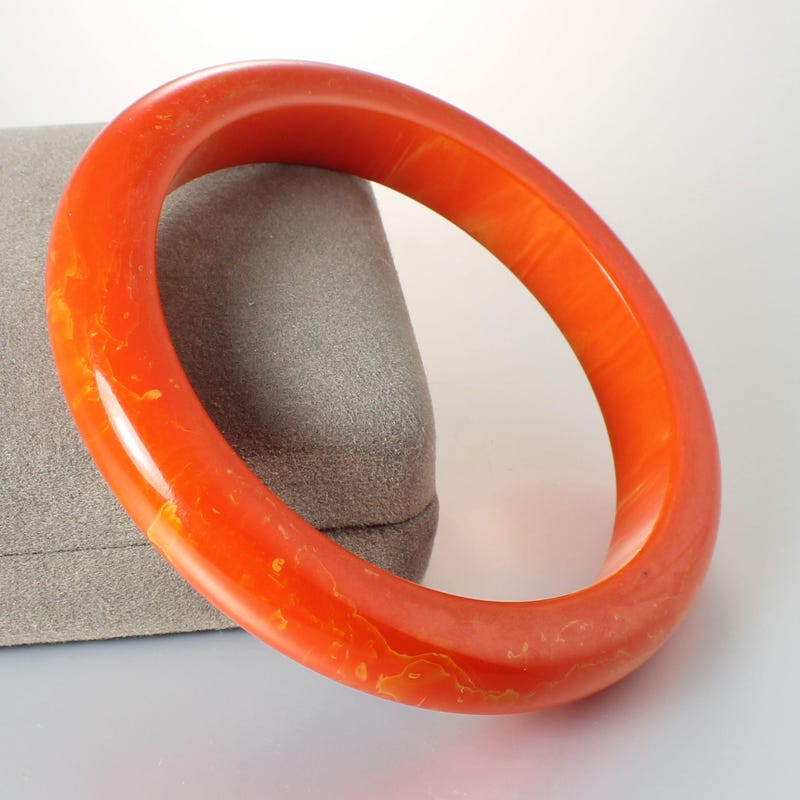 Orange Bakelite - Etsy
