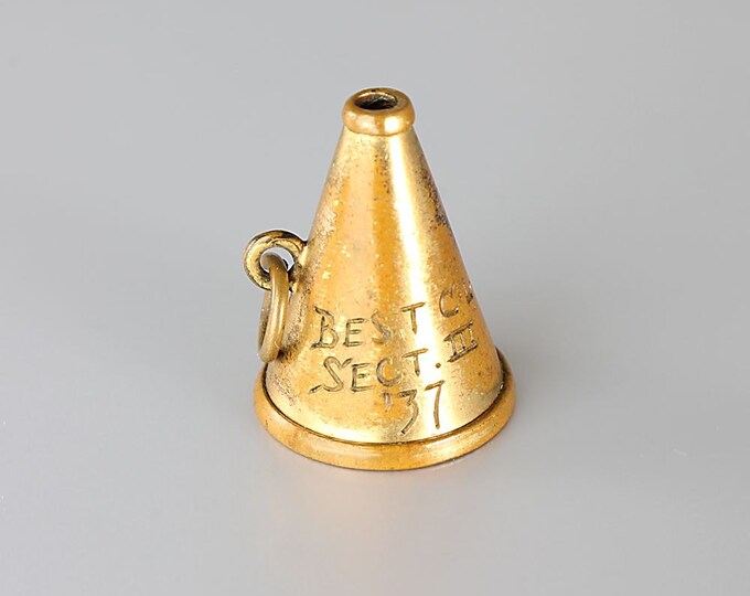 1930s Brass Megaphone Charm, Cheerleading Cheerleader Jewelry - Etsy