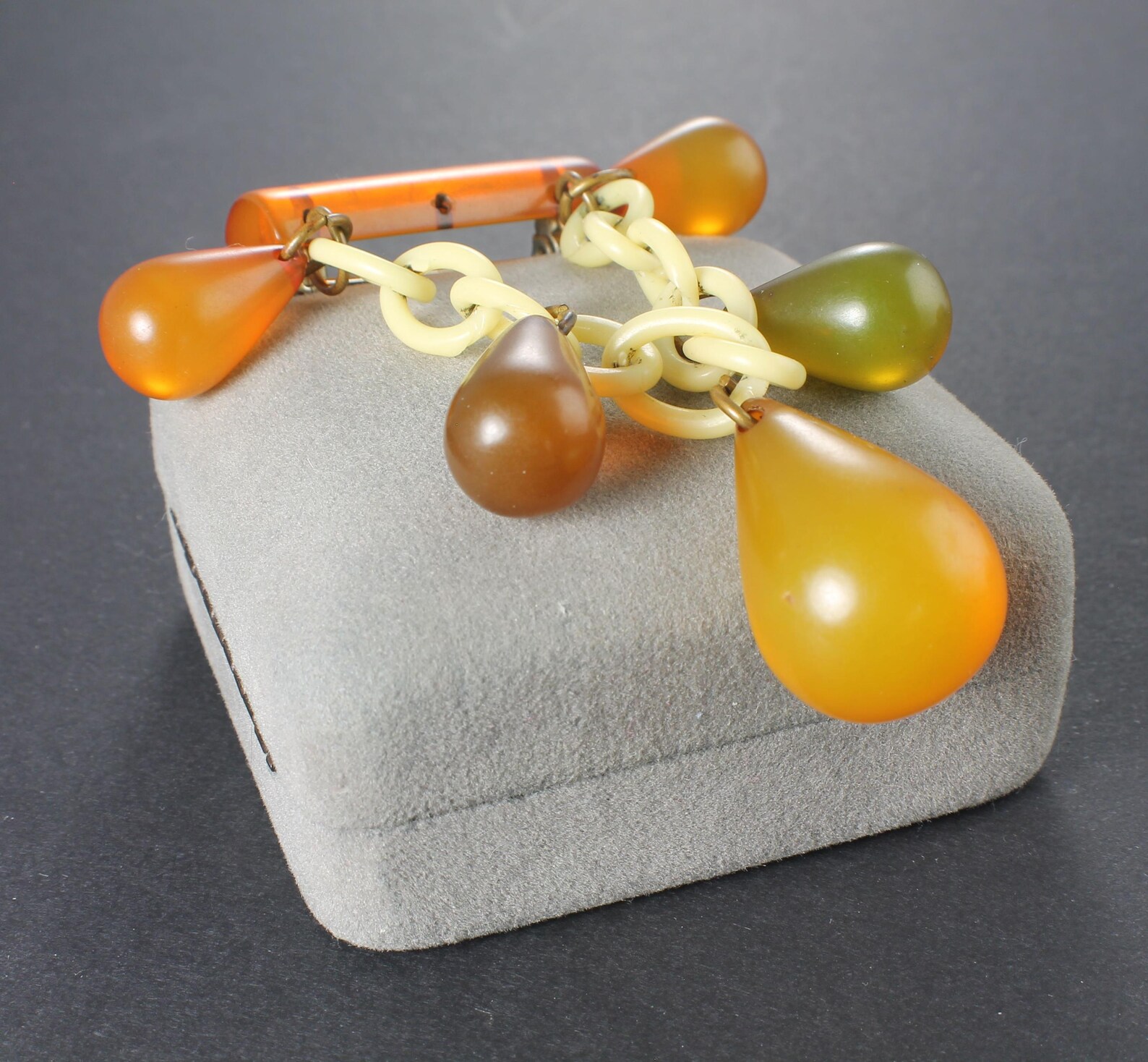 1940s Prystal Bakelite Dangle Chatelaine Brooch - Etsy
