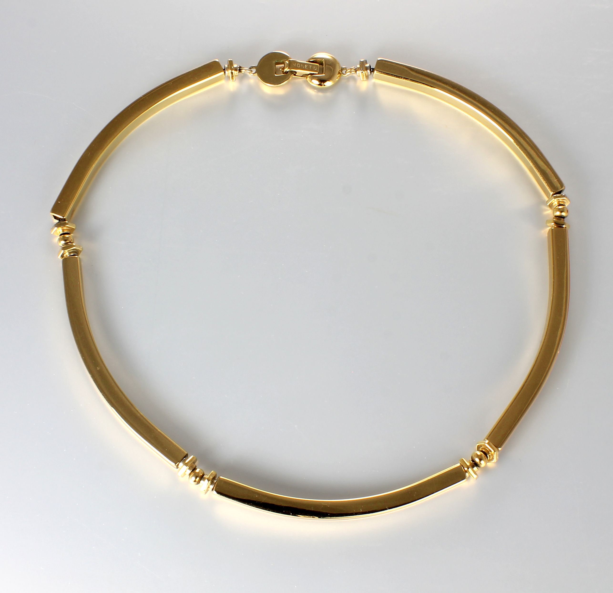 Modernist Monet Gold Bar Necklace 1960s Jewelry - Etsy