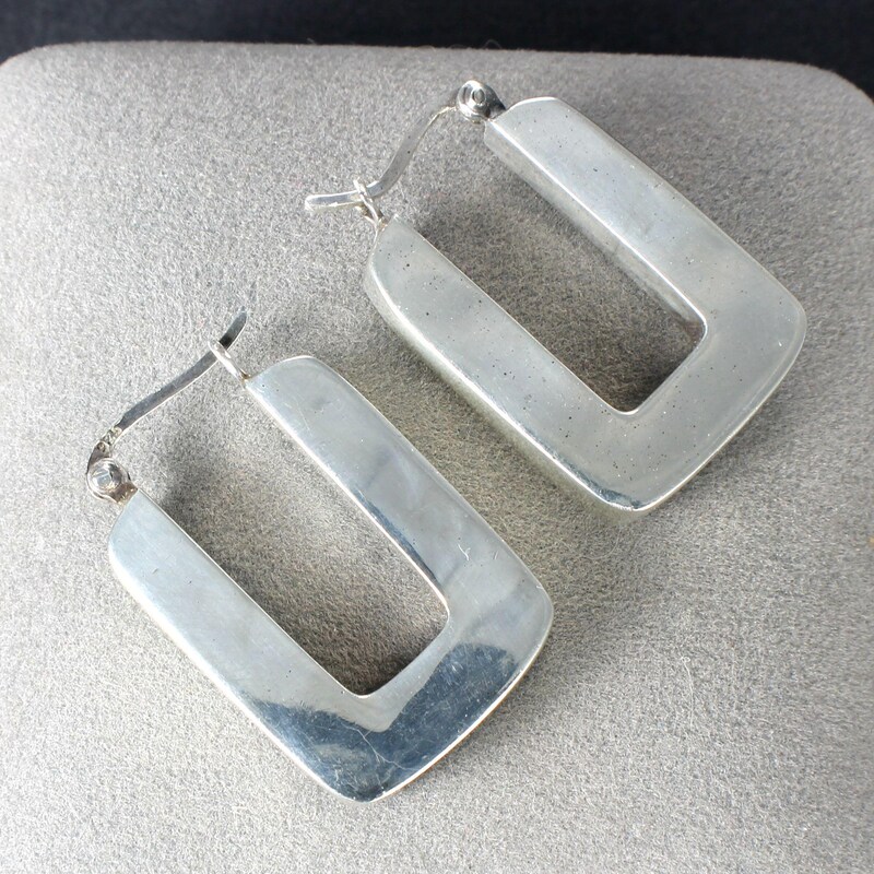 Rectangle Hoops - Etsy