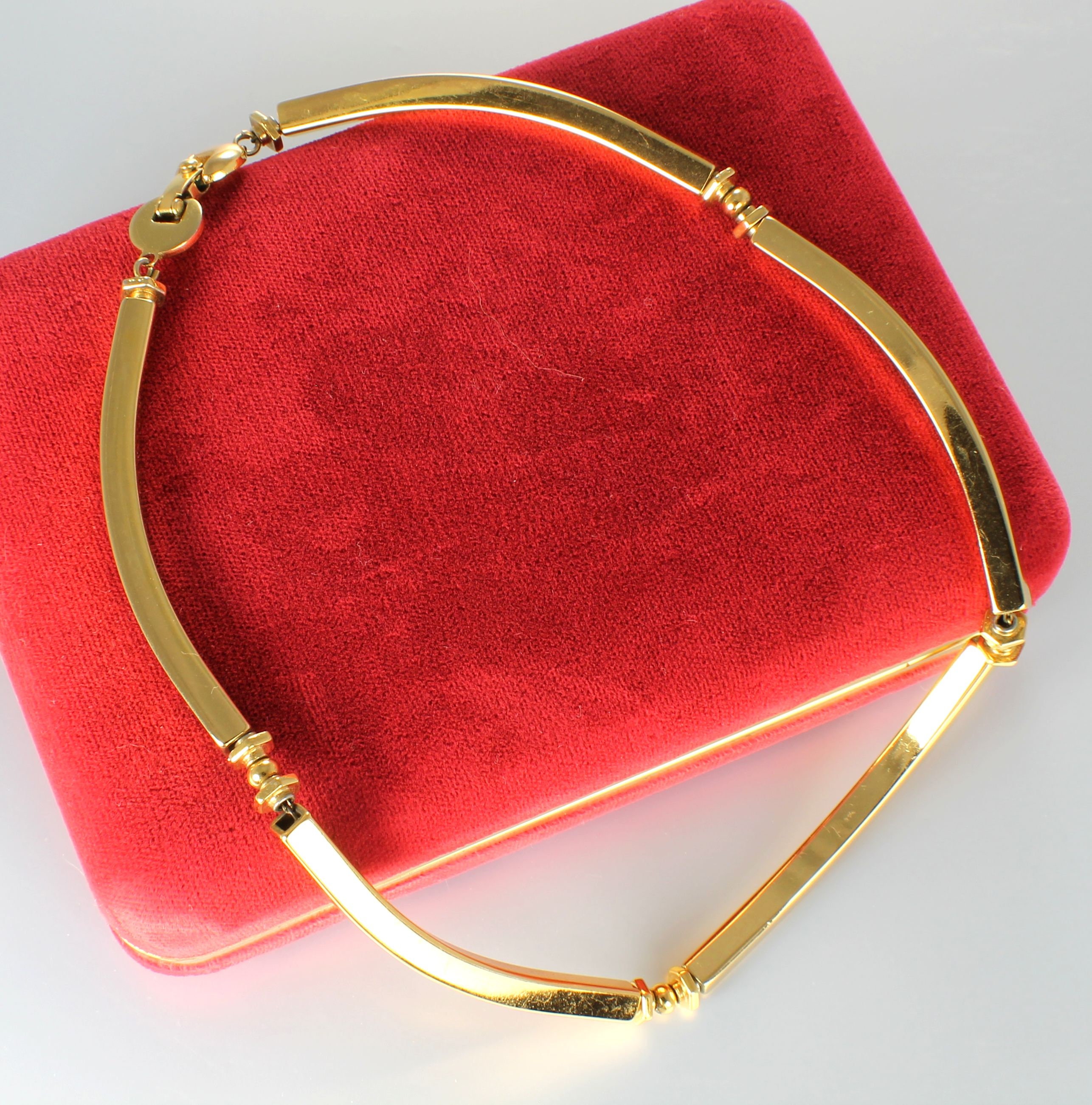 Modernist Monet Gold Bar Necklace 1960s Jewelry - Etsy