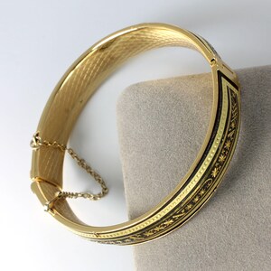 Spain Damascene Hinged Bangle Bracelet - Etsy