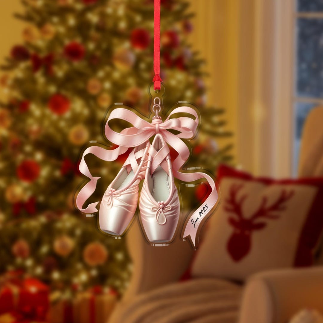 Personalized Ballet Shoes Ornament: Personalized Christmas Tree Decor ...