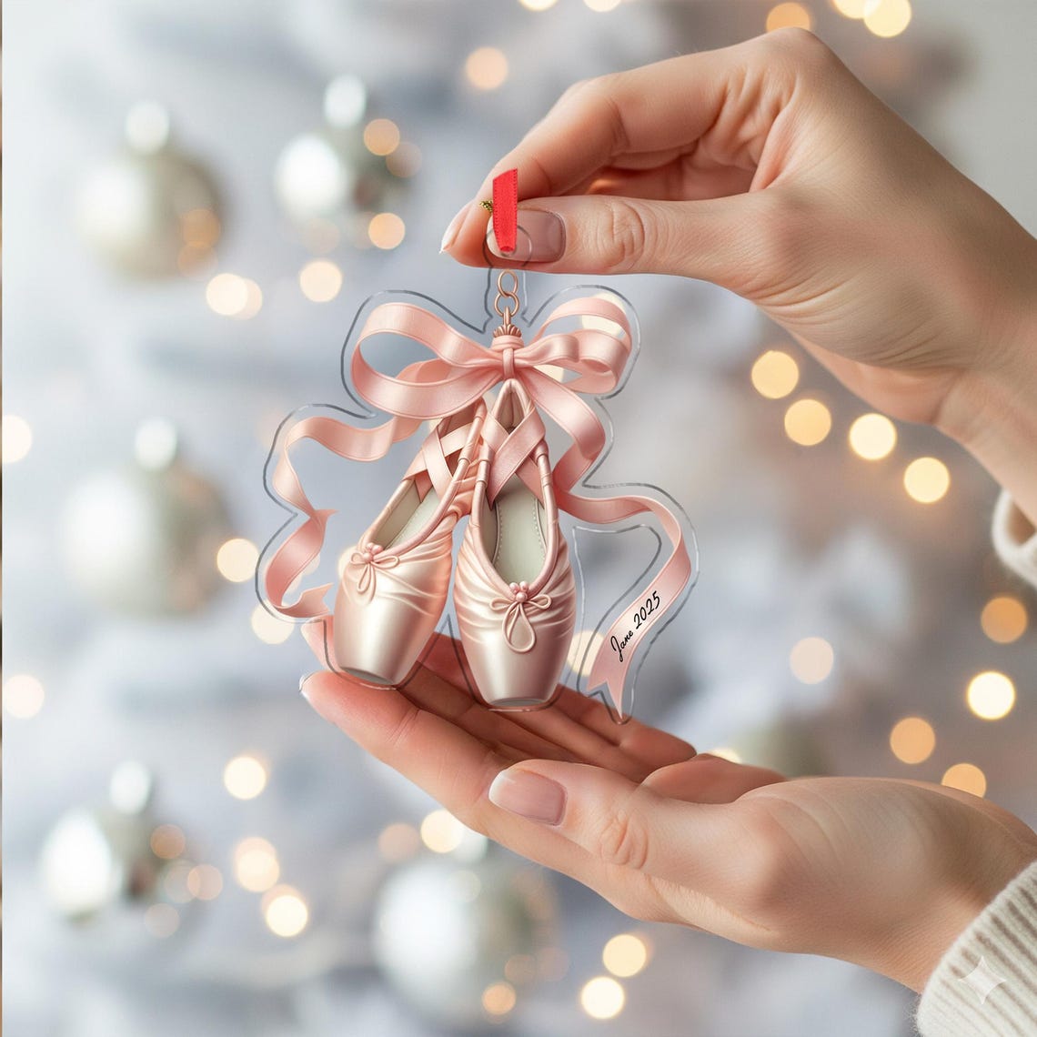 Personalized Ballet Shoes Ornament: Personalized Christmas Tree Decor ...