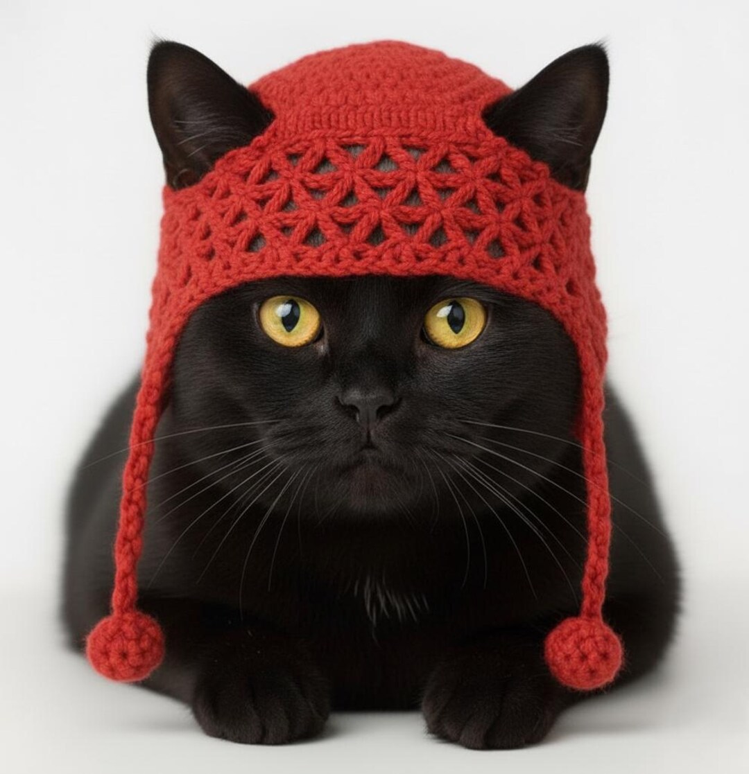 Crochet Cat Bonnet Pattern – PDF Download - Etsy Australia