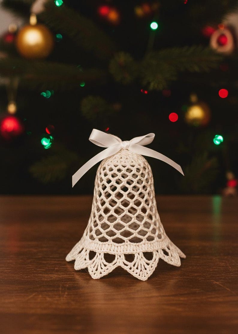 Crochet Christmas Bell Ornament Pattern - PDF - Etsy Canada