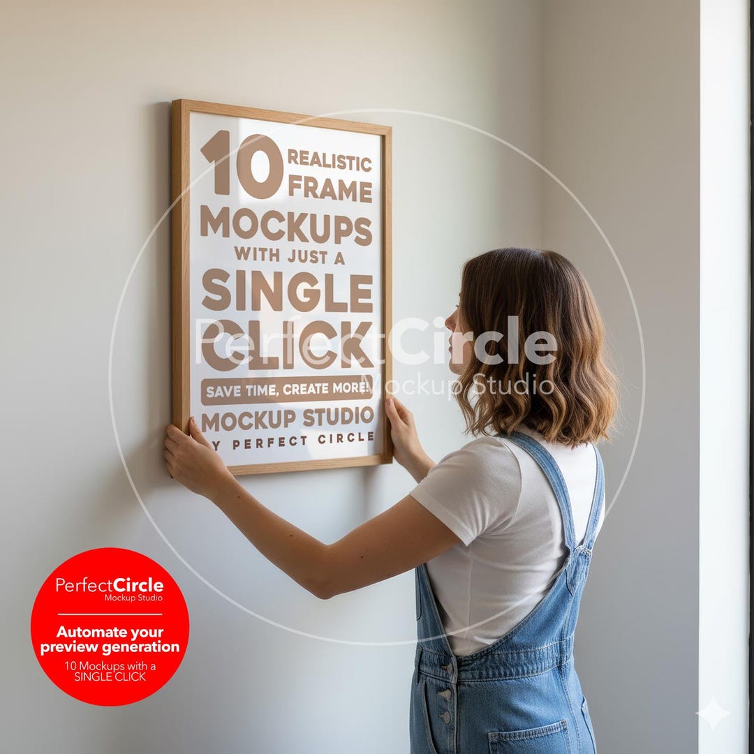 10 Frame Mockups PSD: Single Click, ISO A Ratio (photoshop Action) - Etsy