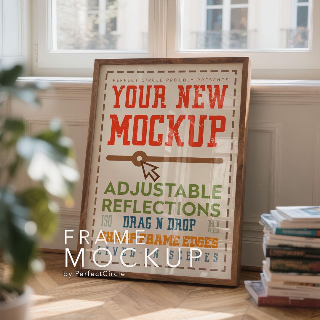 Vertical ISO Frame Mockup for Living Room Decor - Etsy