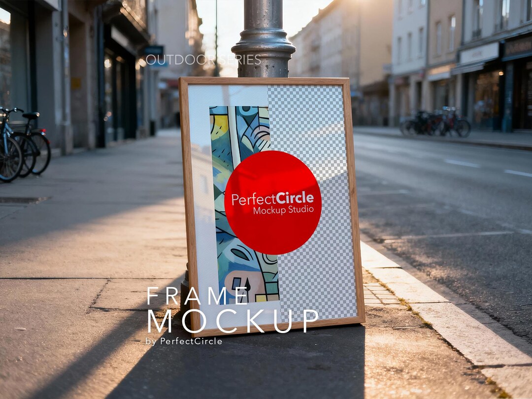 Urban Street Poster Frame Mockup | Realistic | ISO DIN Ratio ...