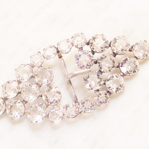 Victorian French Sterling Buckle Slide Crystal Stone Boar Mark 1800s - Etsy