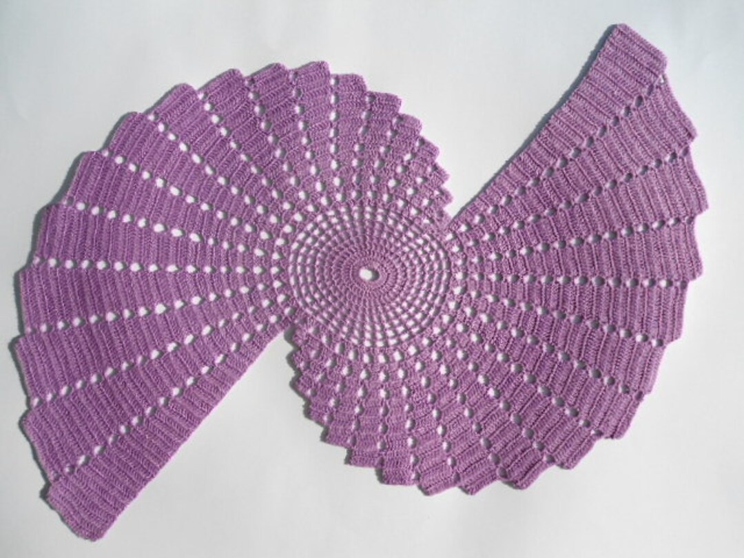 New Crochet Doily Runner /purple Doilies / Table Topper /home Decor ...