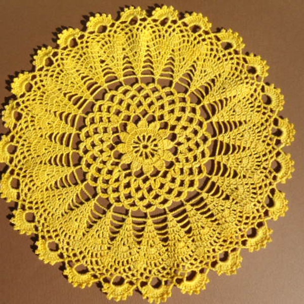 Yellow Doily - Etsy