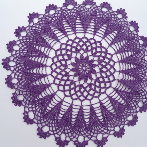 Purple Doily - Etsy