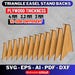 Triangle Easel Stand SVG, Picture Frame Display (digital Download) - Etsy
