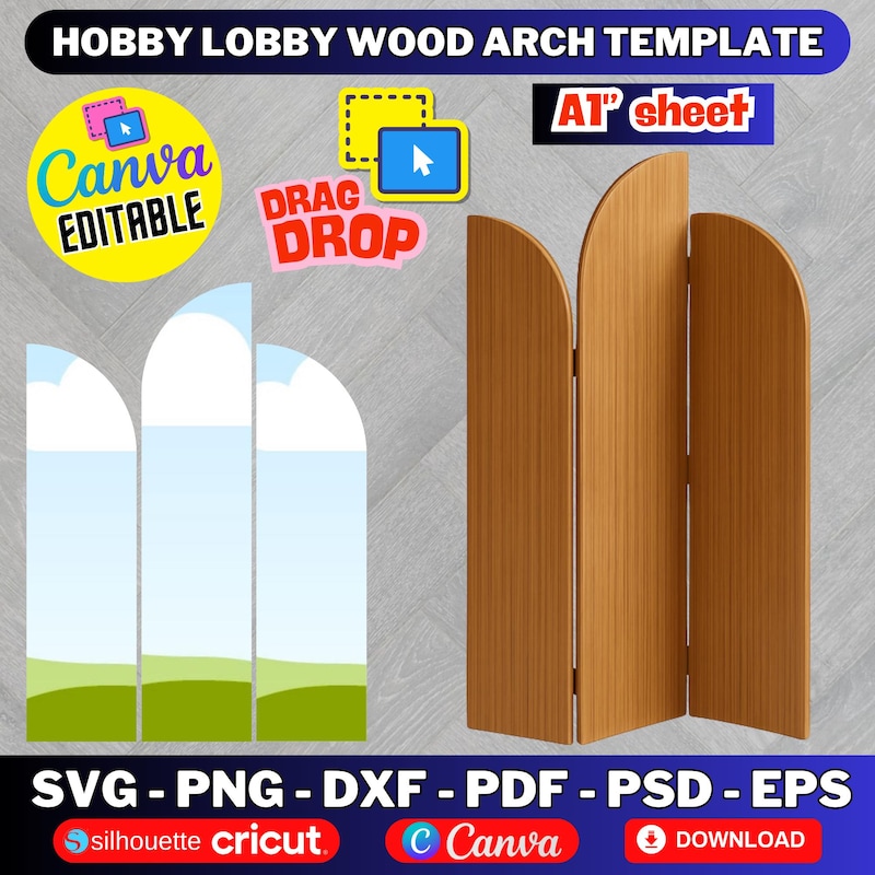 Hobby Lobby Arch Template - Etsy