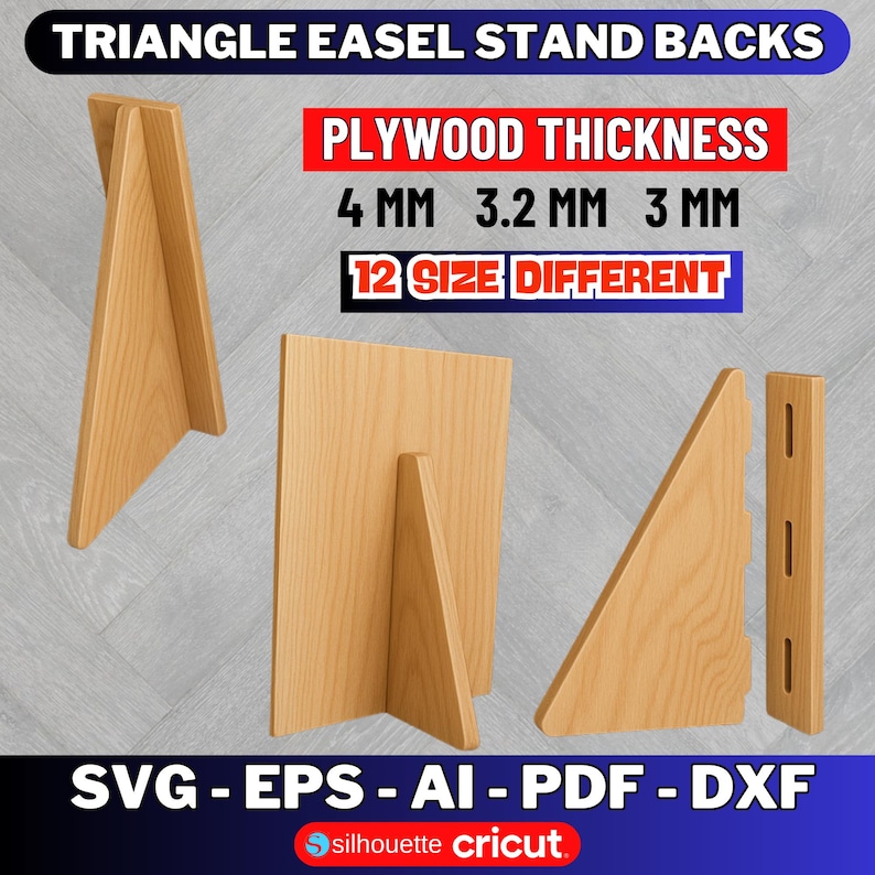 Triangle Easel Stand SVG, Picture Frame Display (digital Download) - Etsy