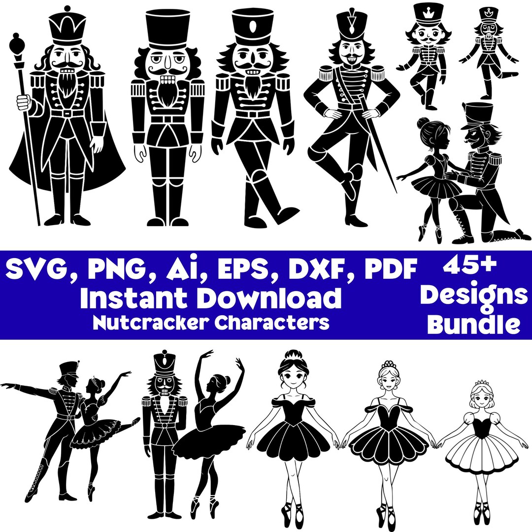 Nutcracker Svg File / Nutcracker Character Svg / Christmas Nutcracker ...