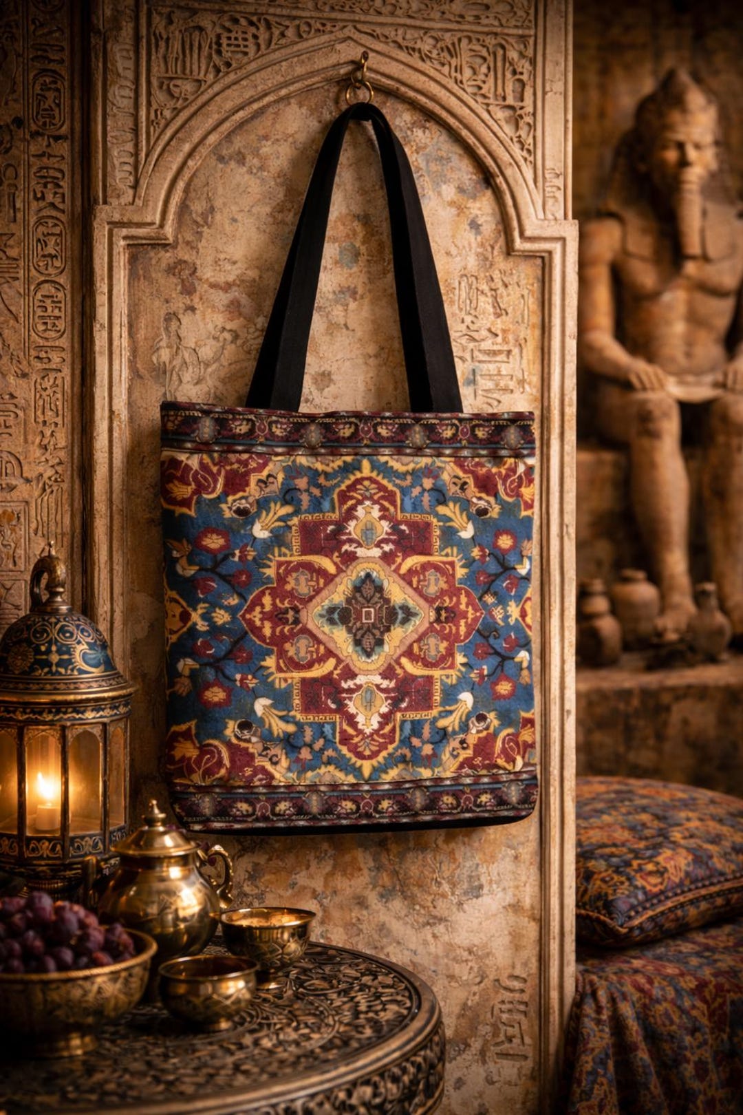 Exotic Persian Artistry Tote Bag for Groceries & Books - Etsy