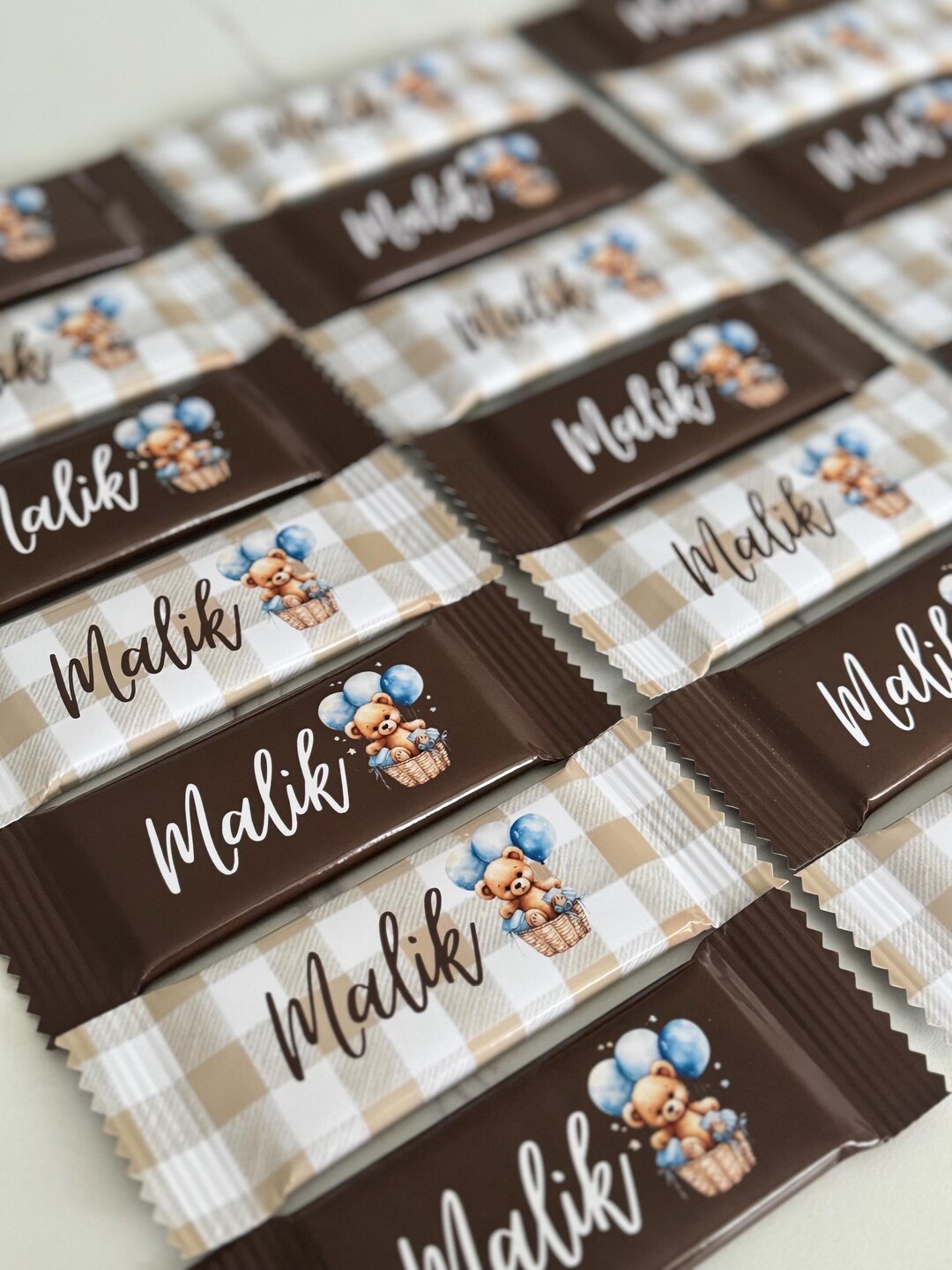 Personalized Mini Chocolates • Merci Bars • Name & Design • Party ...