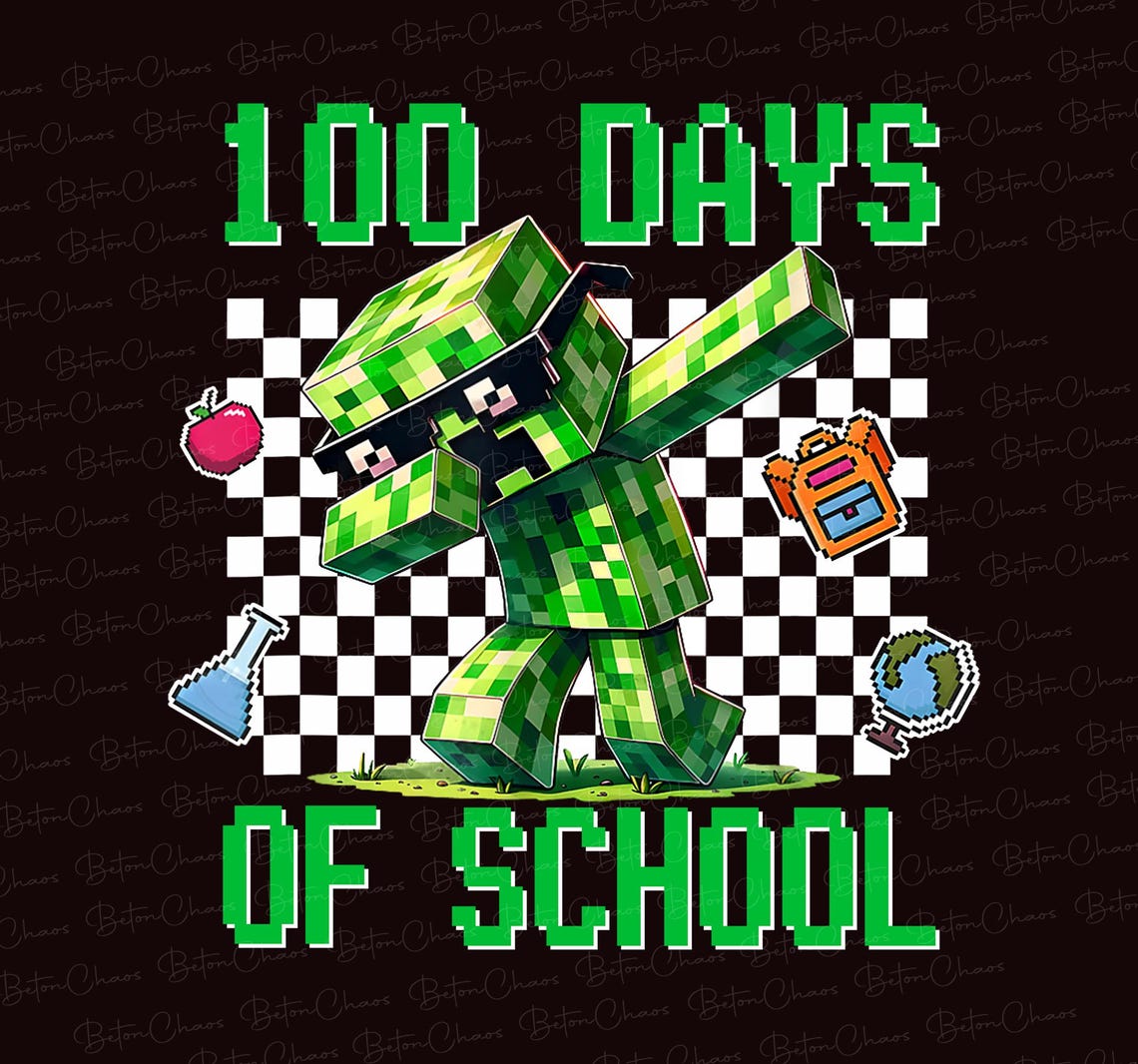 Level 100 Days of School Game Png, 100th Day of School Video Game Png ...