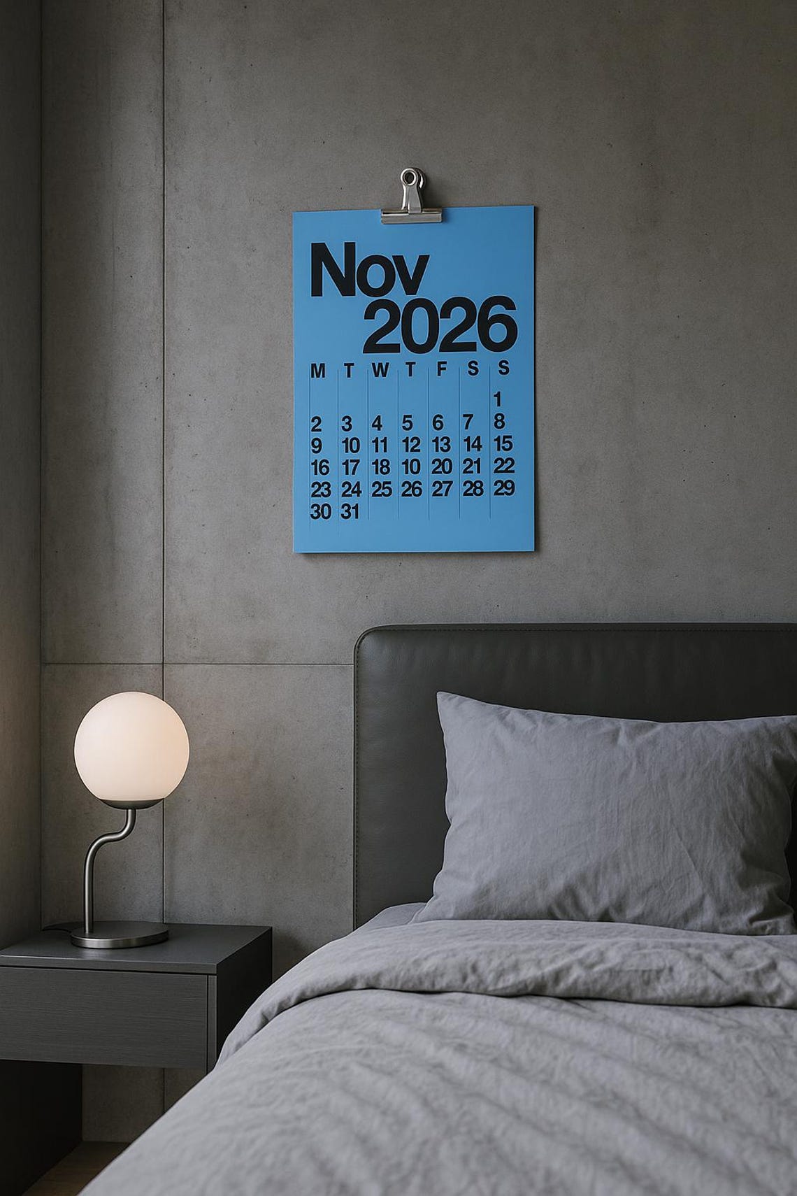 2026 Wall Calendar | Mid-century Modern Design (PDF Download) - Etsy