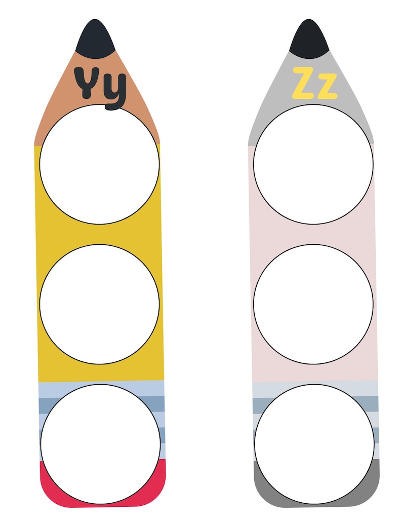 Alphabet Sorting Activity Printable | A-Z Pencil Match Game | Letter ...