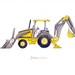 Backhoe Loader Construction Watercolor Print, 8x10" - Etsy