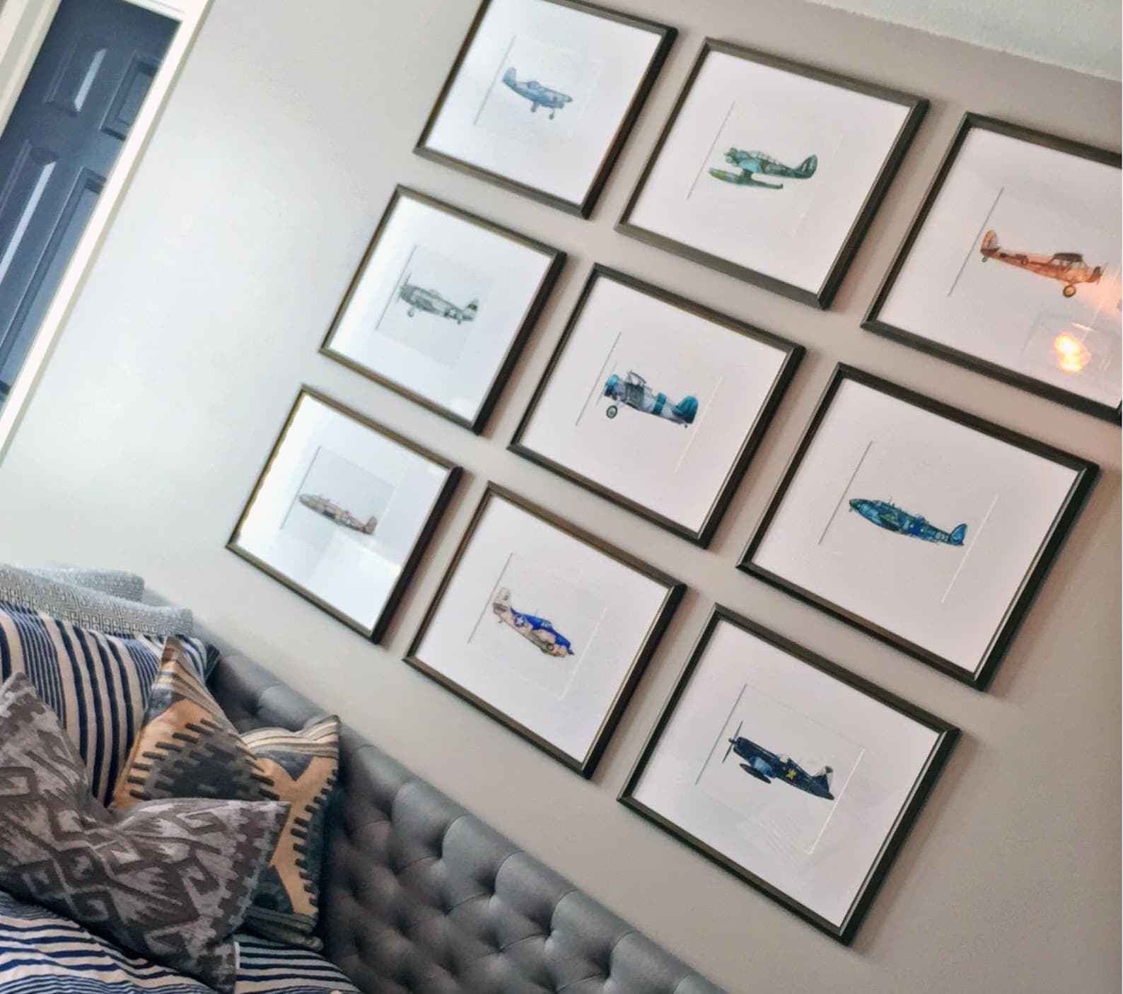 Boeing/stearman PT-17 Vintage Airplane Watercolor Print - Etsy