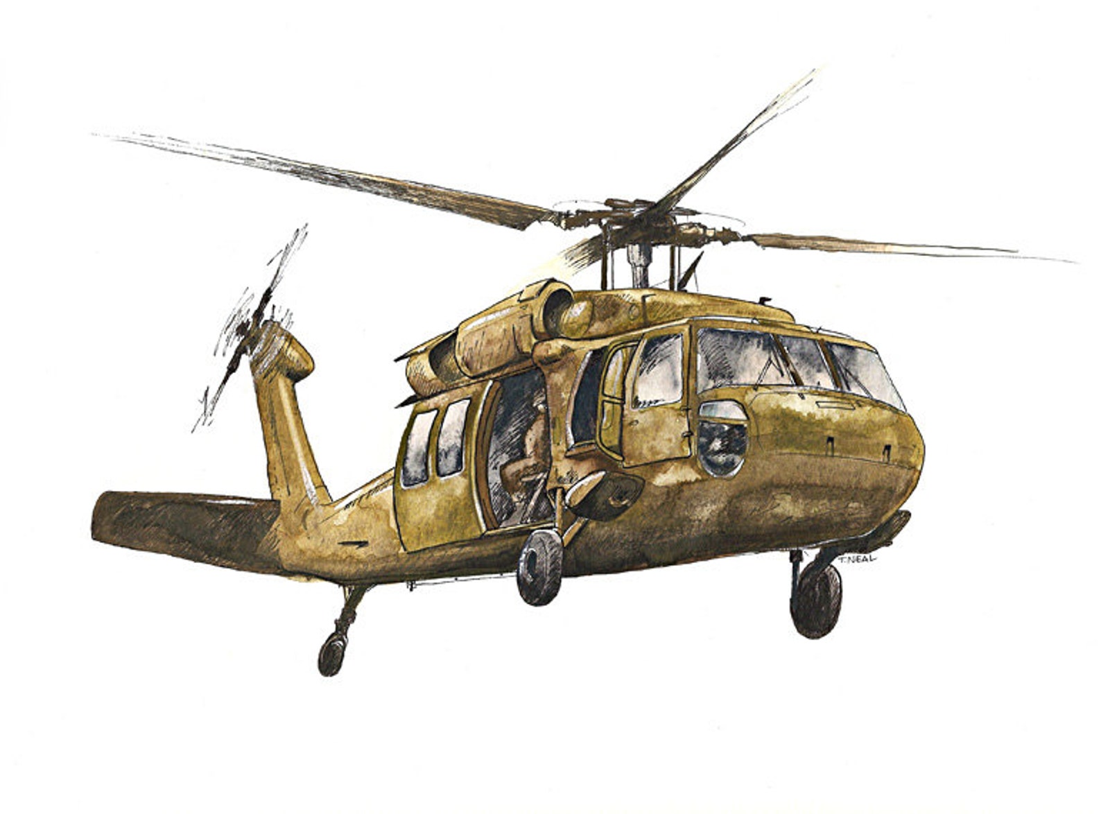 UH-60 Blackhawk Alternate Version US Army Aviation - Etsy