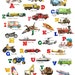 ABC Things That Go! Transportation Art Print - Etsy