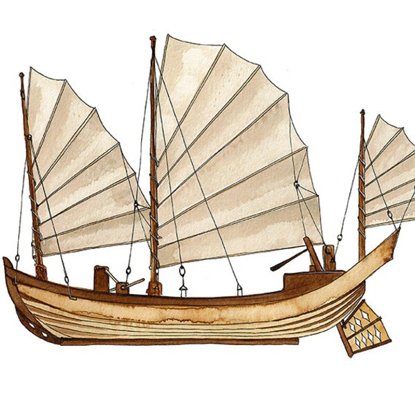 Chinese Junk Ship - Etsy