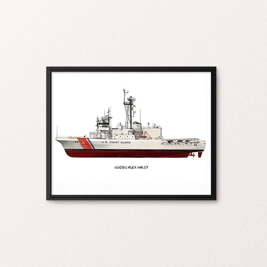 USCGC Alex Haley (WMEC 39) Coast Guard Watercolor Print, 8x10" - Etsy