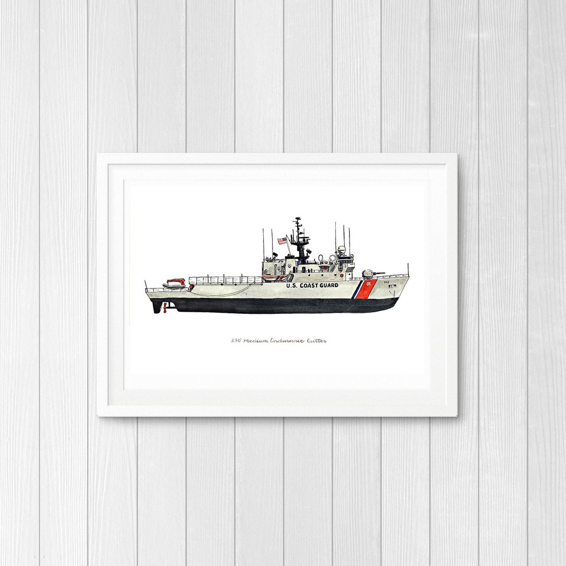 USCG Medium Endurance Cutter WMEC Famous 270' Coast Guard - Etsy