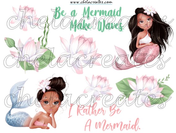 Be a Mermaid Make Waves ......printable - Etsy