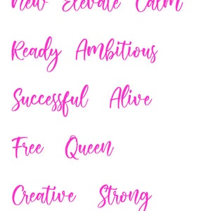 Vision Words PRINTABLE ....VISION BOARD - Etsy