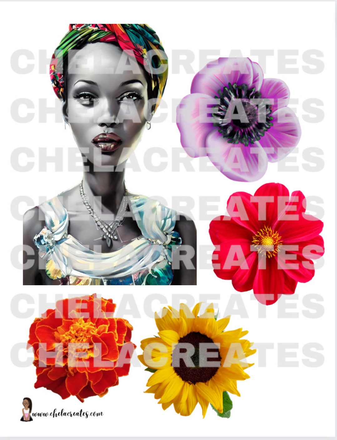 Thrive Collage Printable Sheets PDF - Etsy