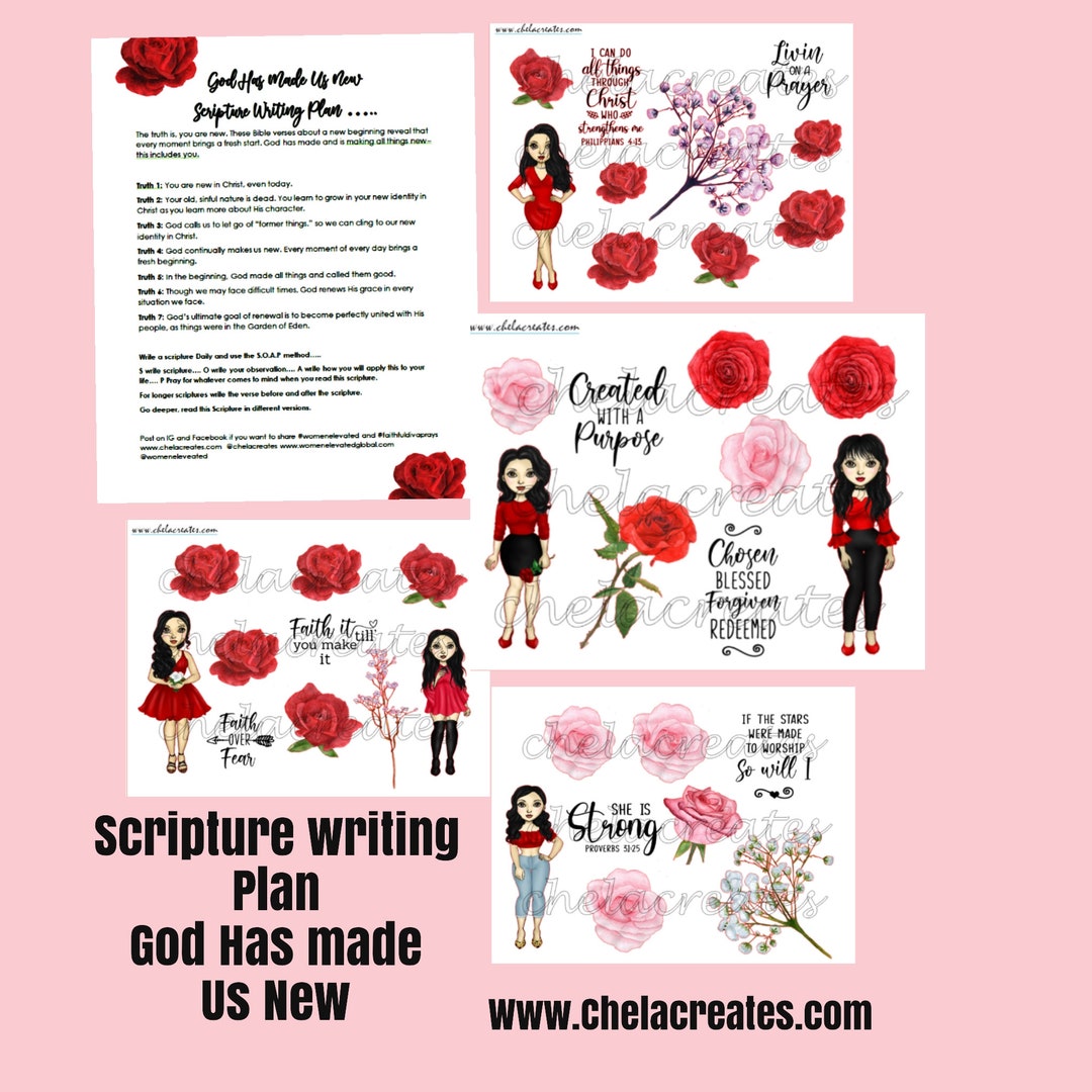God Has Made Us New ....single Diva Scripture Writing Plan #2 LIGHT ...
