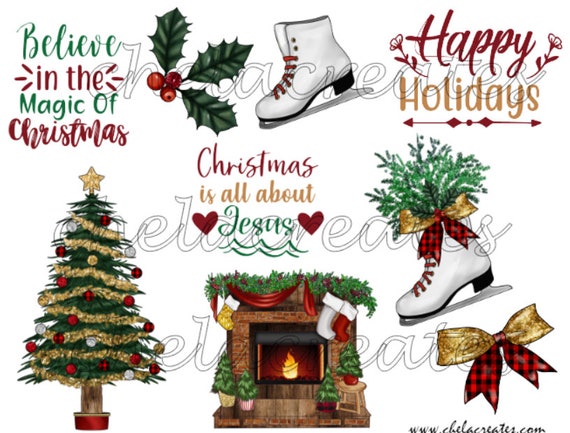 Happy Holidays Printable Kit | Etsy