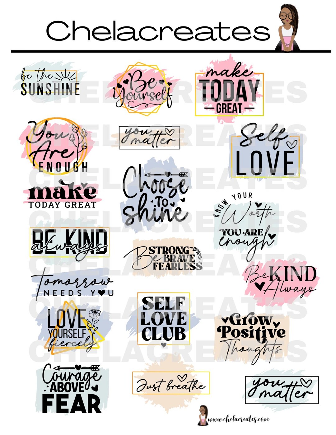 Motivational Quotes Water Color - Etsy