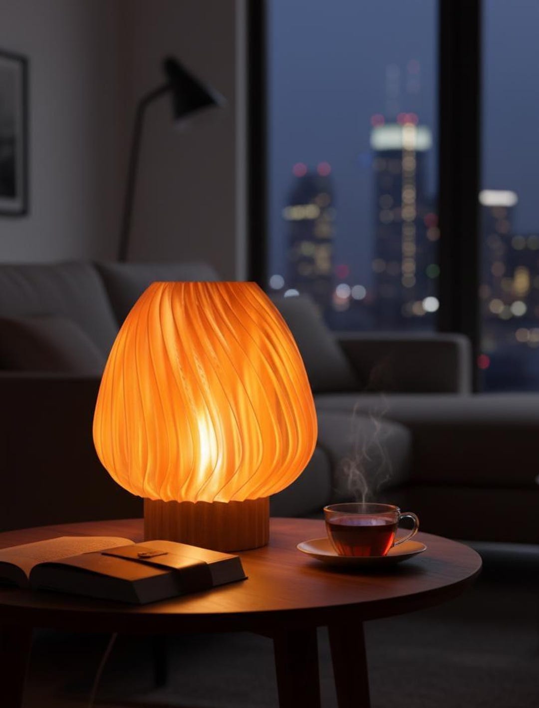 Lamp Cozy 3D Printed Table Lamp for Housewarming Party Home Decor Gift ...