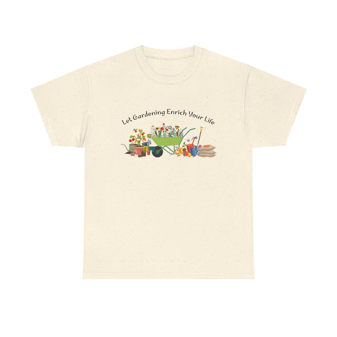 Let Gardening Enrich Your Life T-shirt | Gardening Tools Floral ...