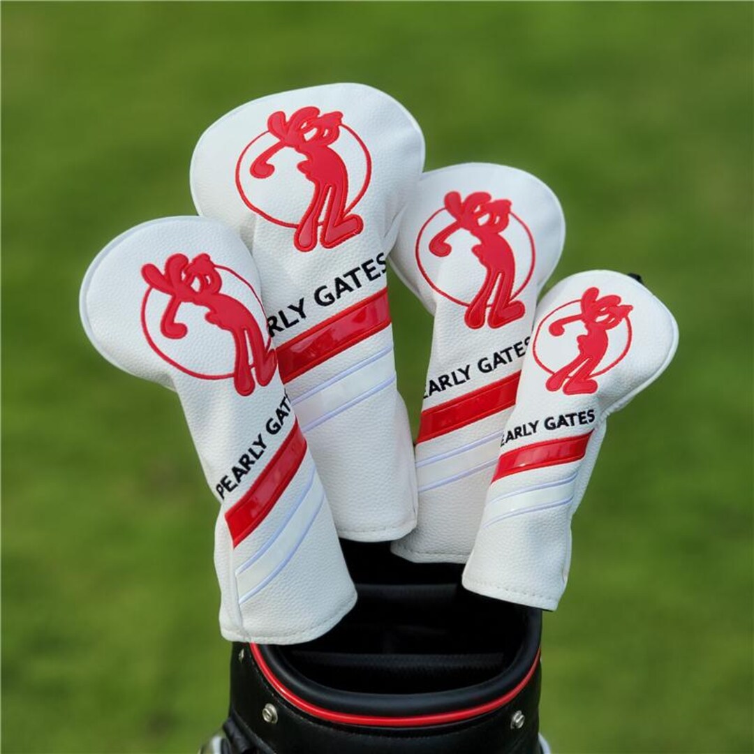 PEARLY GATES PG Wood Head Covers Leather Golf Club Head Covers 1+3+5+ut ...