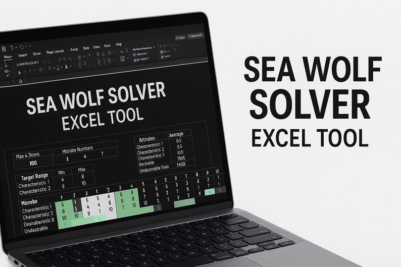 Mckinsey Solve Sea Wolf Excel Solver (instant Download) - Etsy