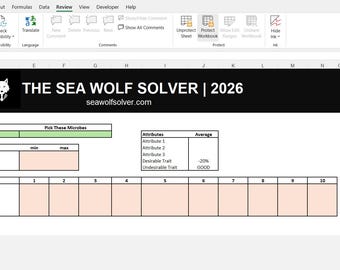 Mckinsey Solve Sea Wolf Excel Solver 2026 (instant Download) - Etsy