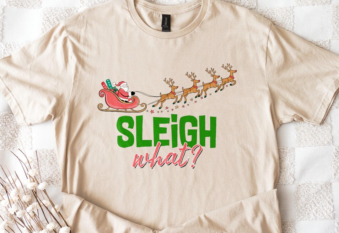 Festive Santa Sleigh Clipart - SLEIGH What? Instant Download ...