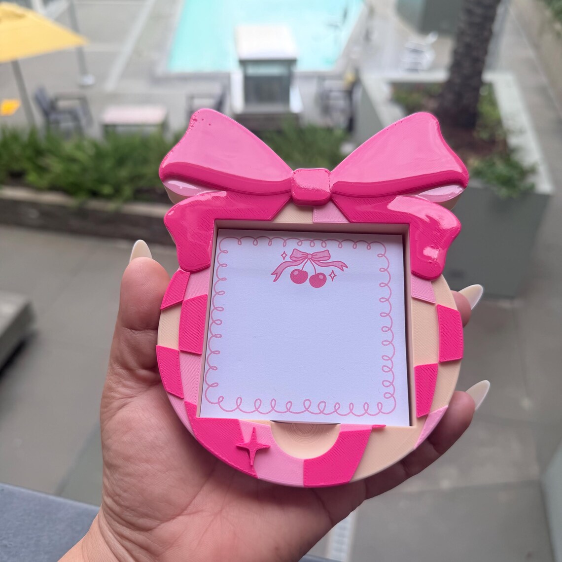 Cute Desk Note Holder | Office & Desk Notes Organizer Handmade - Etsy